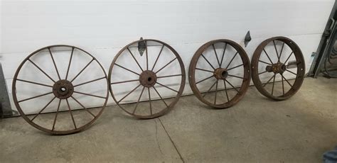 Antique Metal Wagon Wheels Antique Metal Cart Wheels