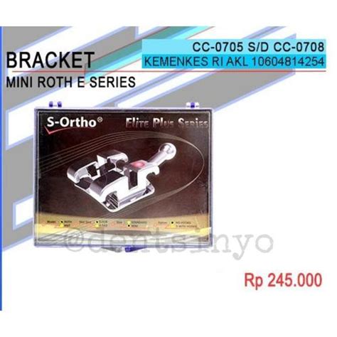 Jual Dental Ortho Bracket Behel Metal E Series S Ortho 0018roth Nh