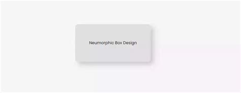 Simple Neumorphic Box Design Using Html And Css Rustcode