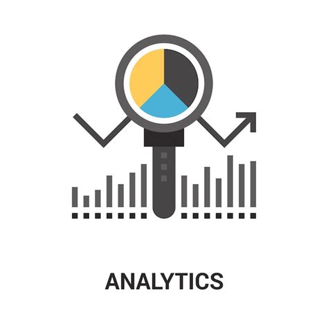 Premium Vector Analytics Icon Concept