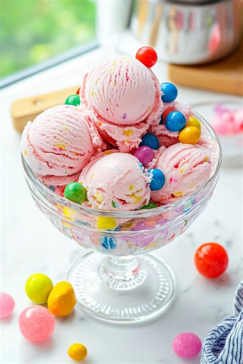 Bubblegum Ice Cream Ice Cream In