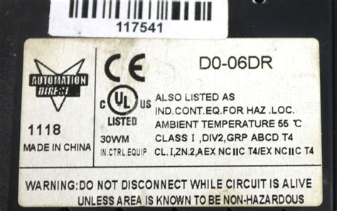 D0 06dr By Automation Direct Io Module Dl06