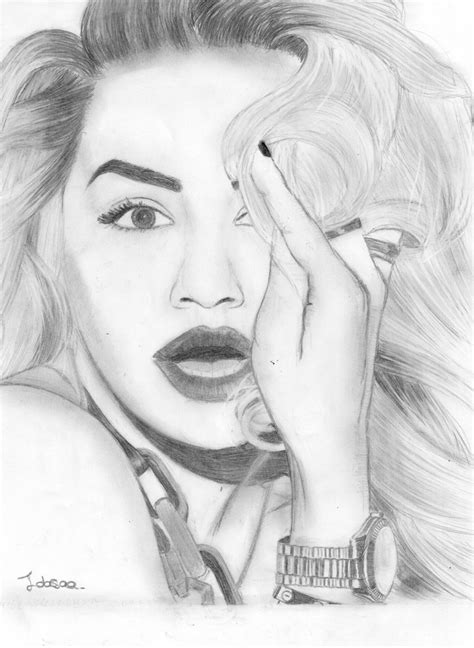 Rita Ora Drawing Skill
