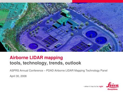 Ppt Airborne Lidar Mapping Tools Technology Trends Outlook