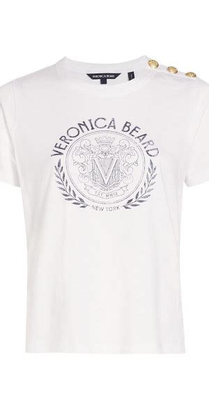 Veronica Beard Womens Carla Logo Graphic T Shirt