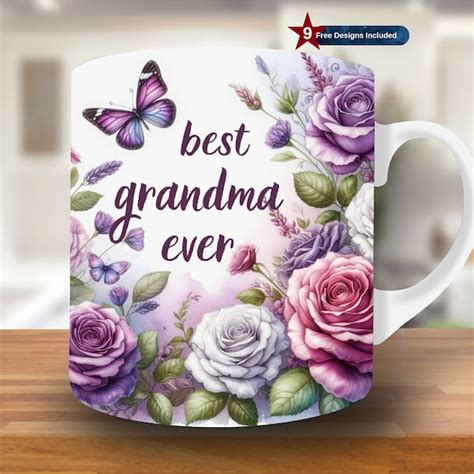 Grandma Mug Template Etsy