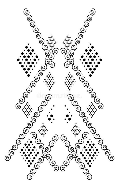 Geometic Design And Effects With Flowers Effective Pattern Stock