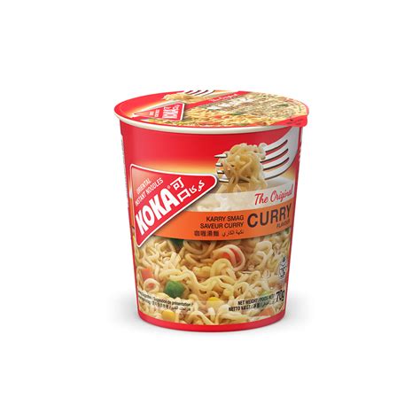 Koka Instant Noodles Cup Curry Flavor 70 G Rawabi Hypermarket