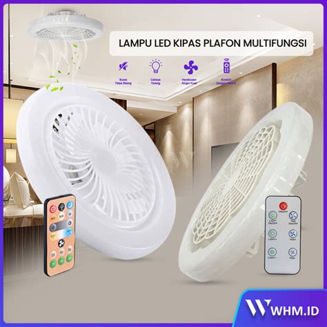 Jual Horici Lampu Kipas Angin Ac E W Lampu Led Kipas Angin Plafon Warna Remote In