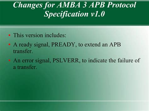 Apb Protocol V1 0 Odp Computer Networking Computing