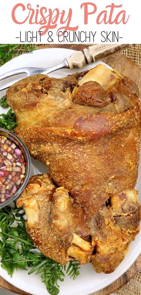 Crispy Pata The Secret To Perfect Crunchy Skin Foxy Folksy Recipe Crispy Pata Pata