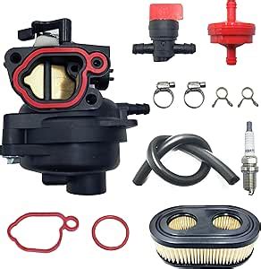 Amazon.com: VRWEARE 799584 Carburetor Kit with Spark Plug and Air Filter Assembly Compatible ...