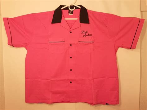 Pink Ladies Bowling Shirt Etsy Shirts Bowling Shirts Pink Ladies
