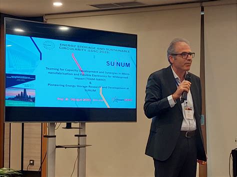 Sunum Sunum Attended International Conference On Energy Storage And Sustainable Circularity