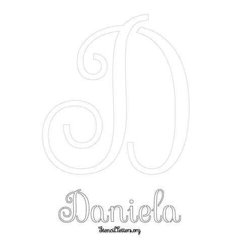 Daniela Free Printable Name Stencils With 6 Unique Typography Styles And Lettering Bridges