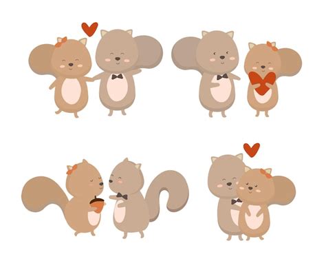 Cartoon Squirrel Valentine S Day Images Free Download On Freepik