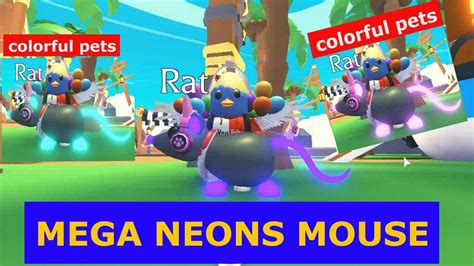 Making New Mega Neon Mouse In Adopt Me Roblox Update Mega Neons