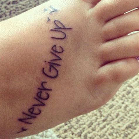 Never Give Up Tattoo With Birds Tattoos Tattoos With Meaning Up