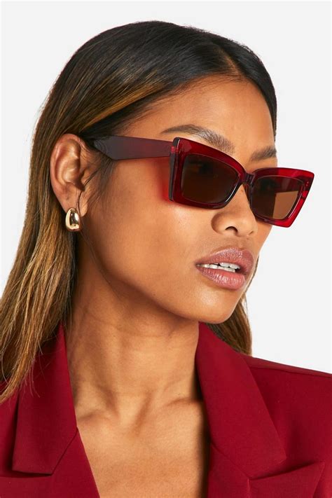 Rectangular Sunglasses Boohoo Uk