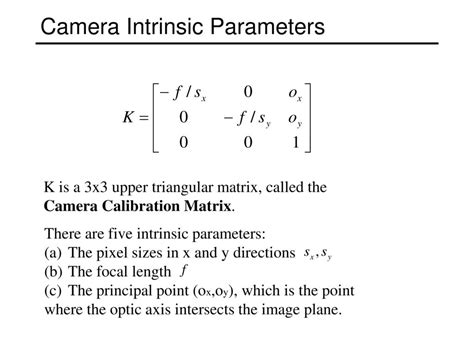 geometric model of camera ppt download