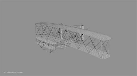 Wright Flyer De Kitty Hawk 1903 Modelo 3d Descargar Avión Ligero On