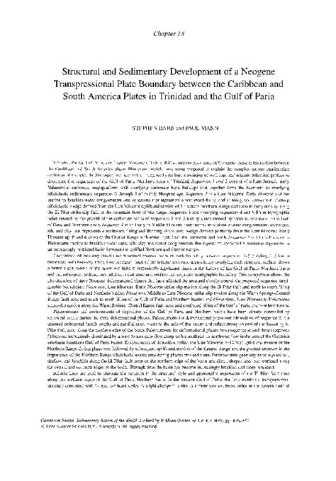 Pdf Structural And Sedimentary Development Of A Neogene