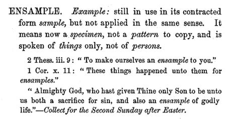 Ensample And Example Pure Bible Forum
