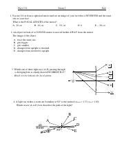 Exam3 Fallpdf Phys 132 Exam 3 Fall 1 You Are 20 Cm From A Spherical