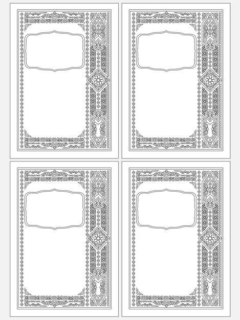 Premium Vector Decorative Vintage Frames And Borders Set Vector