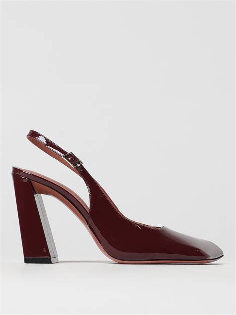 Amina Muaddi High Heel Shoes Woman Red Amina Muaddi Pump