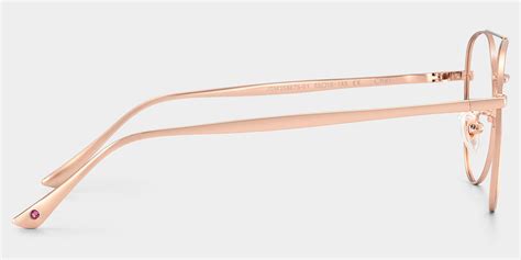 Cher Rose Gold Metal Aviator Glasses Zeelool X Prabal Gurung