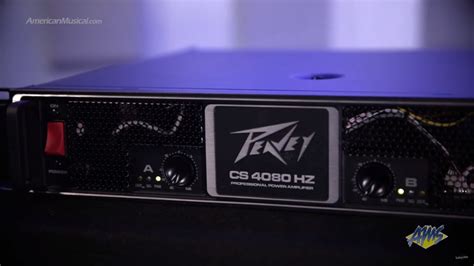 Peavey Cs 4080hz Power Amplifier Peavey Cs 4080hz Youtube