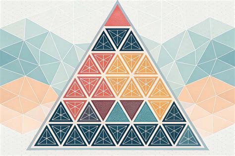modern geometric background with overlapping polygons and triangles â