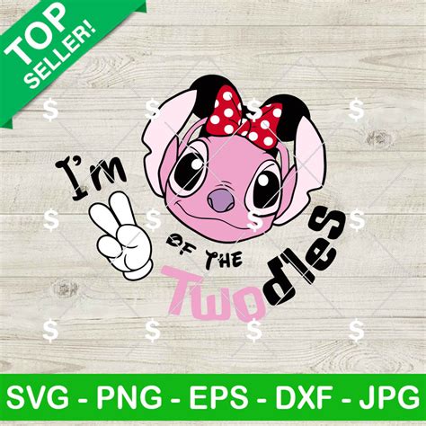 Stitch Angel Birthday Girl Svg Im Twodles Svg Cute Stitch Angel
