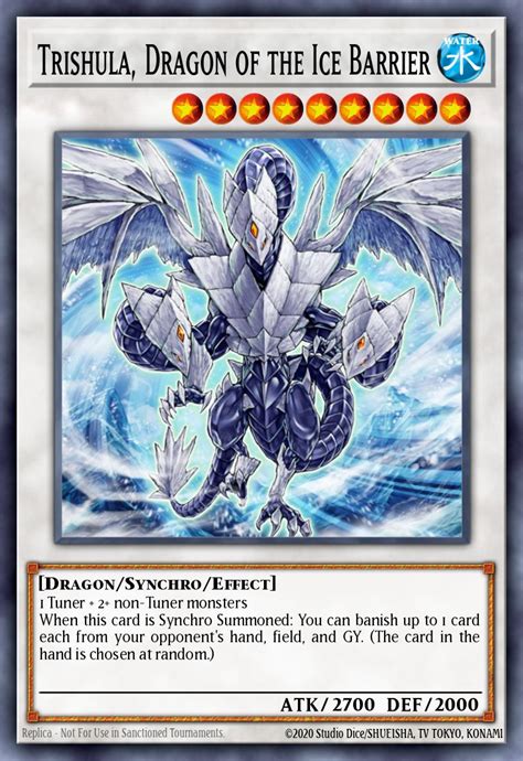 Trishula Dragon Of The Ice Barrier Yu Gi Oh Card Database Ygoprodeck