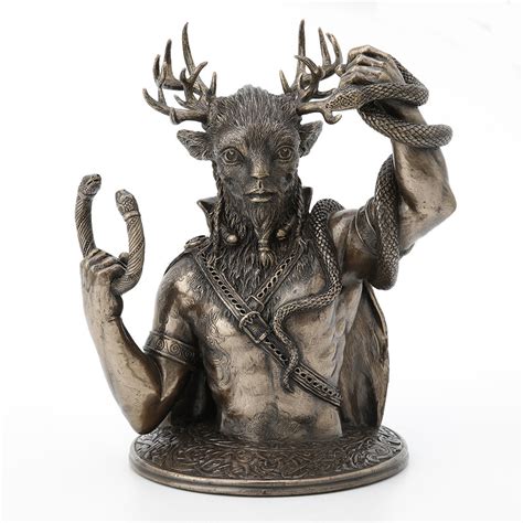 Cernunnos The Horned God Of The Celtic Wild Bust Statue