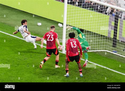 Manchester Uniteds Luke Shaw Scores An Own Goal Following A Cross From