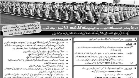 Pak Army Mujahid Regiment Force Jobs 2022 Mujahid Regiment Force Jobs As Clerk And Driver