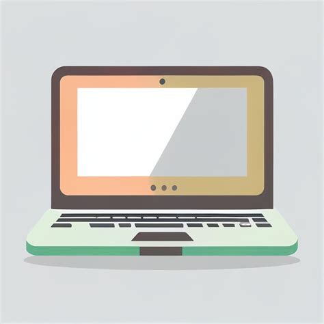 Premium Ai Image Laptop Flat Style Generative Ai
