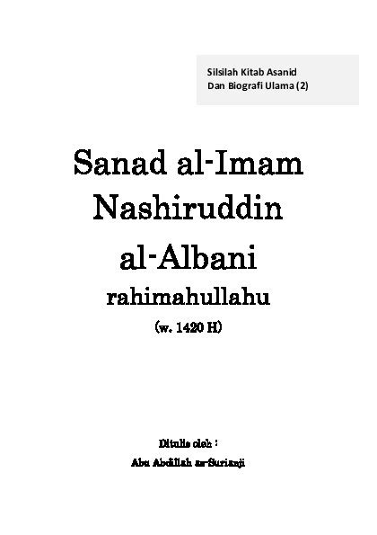 Al Albani Pdf Pdfcoffeecom