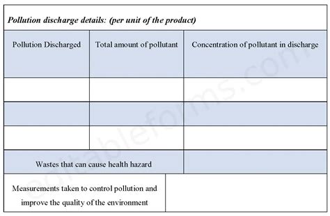 Environment Statement Form Editable Pdf Forms