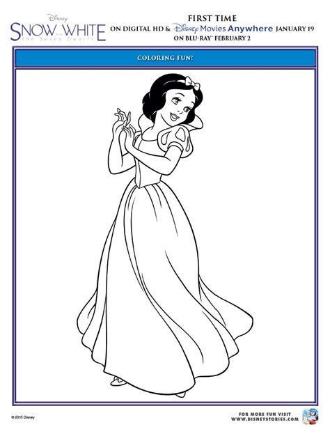 Snow White Seven Dwarfs Coloring Pages