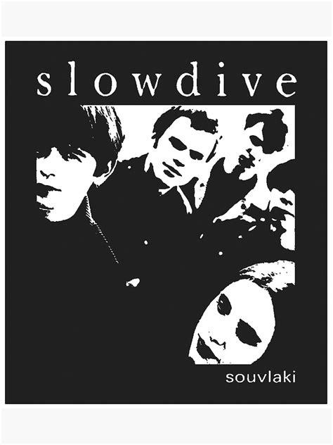Slowdive Souvlaki Album Cover Ink Screenprint Design Sticker For Sale