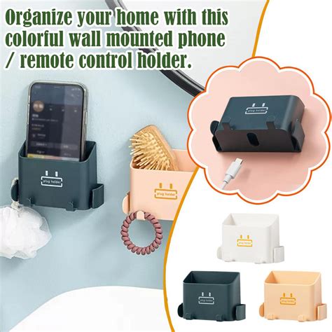 Badu Bg 1 БР Държач за мобилен телефон Стенен органайзер Кутия за съхранение Стенно зарядно