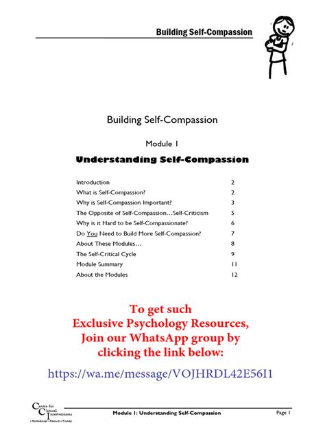 Understanding Self Compassion Modules Pdf Emotions Cognitive Science