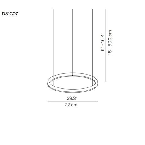 Compendium Circle Led Suspension Ø72 Alu Luceplan