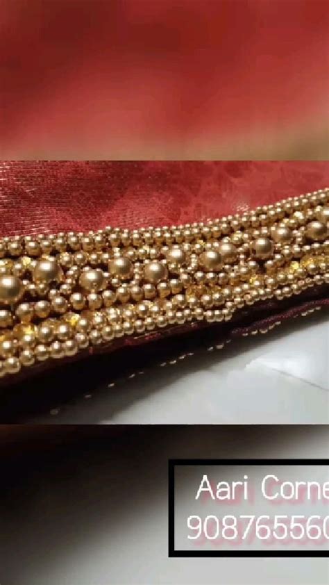 Aari Work Simple Aari Work Blouse Hand Work Dm For More Embroidery And Stitching Aari