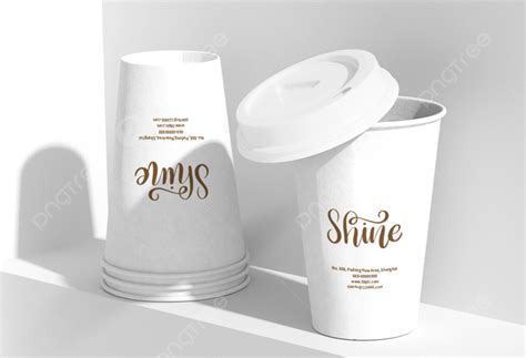Paper Cup Coffee Cup Packaging Logo Display Mockup Template Download On