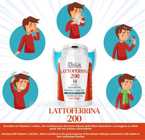 Lactoferrin Supplement Vitamin C And Zinc Dulàc Highly Bioavailable