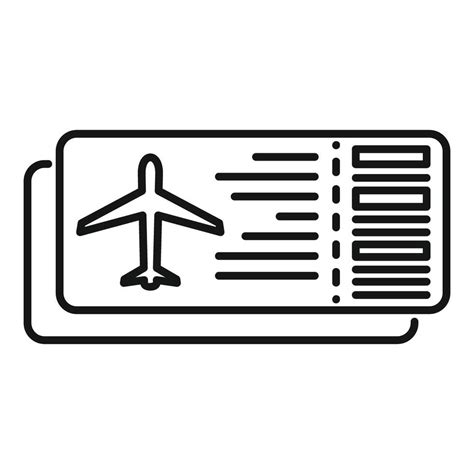 Airline Boarding Pass Ticket For International Travel 48290689 Vector